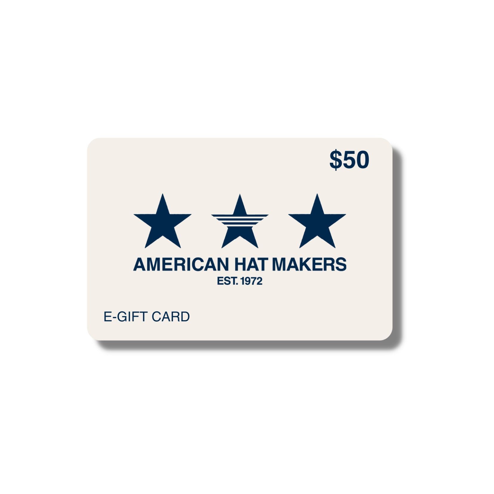 Hat Gift Cards | Gift Cards for Hats - American Hat Makers