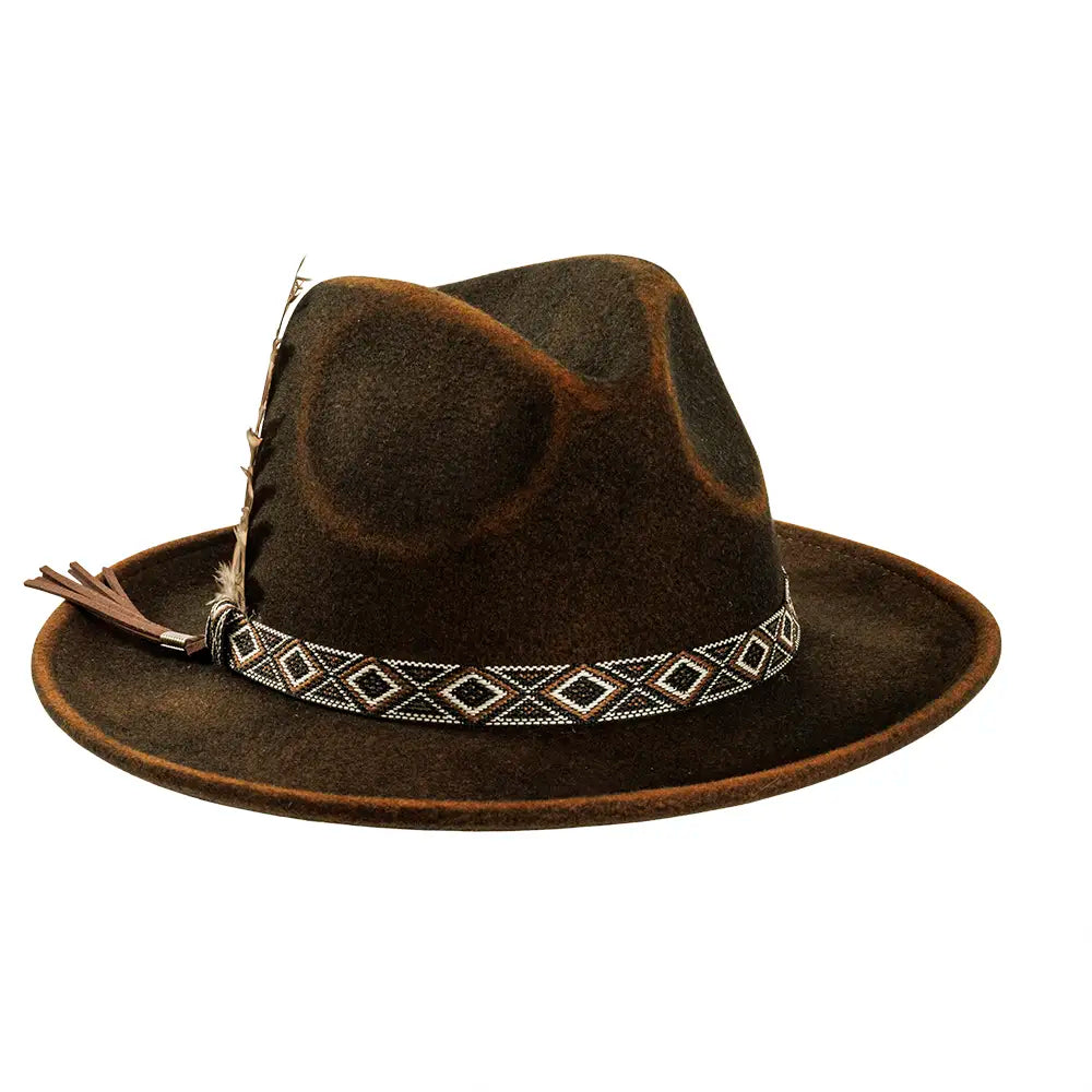 Backroad | Womens Rust Felt Fedora Hat – American Hat Makers