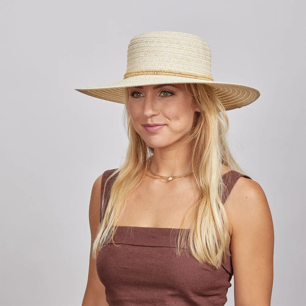 Capri | Womens Wide Brim Straw Sun Hat – American Hat Makers
