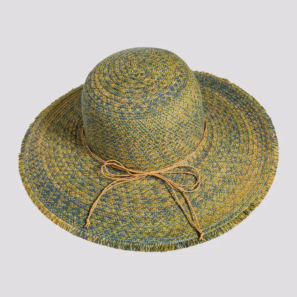 Joy | Womens Sewn Paper Braid Sun Hat with Fringe Edge – American Hat ...