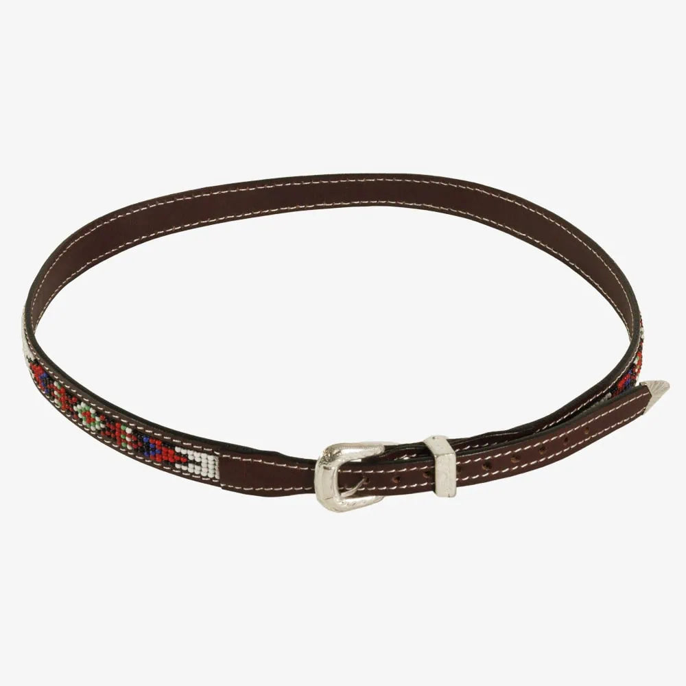 Mika | Beaded Leather Hat Band – American Hat Makers