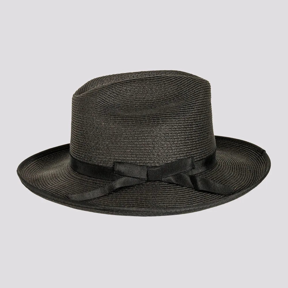 Monroe | Mens Fine Paper Braid Open Road Fedora Hat – American Hat Makers