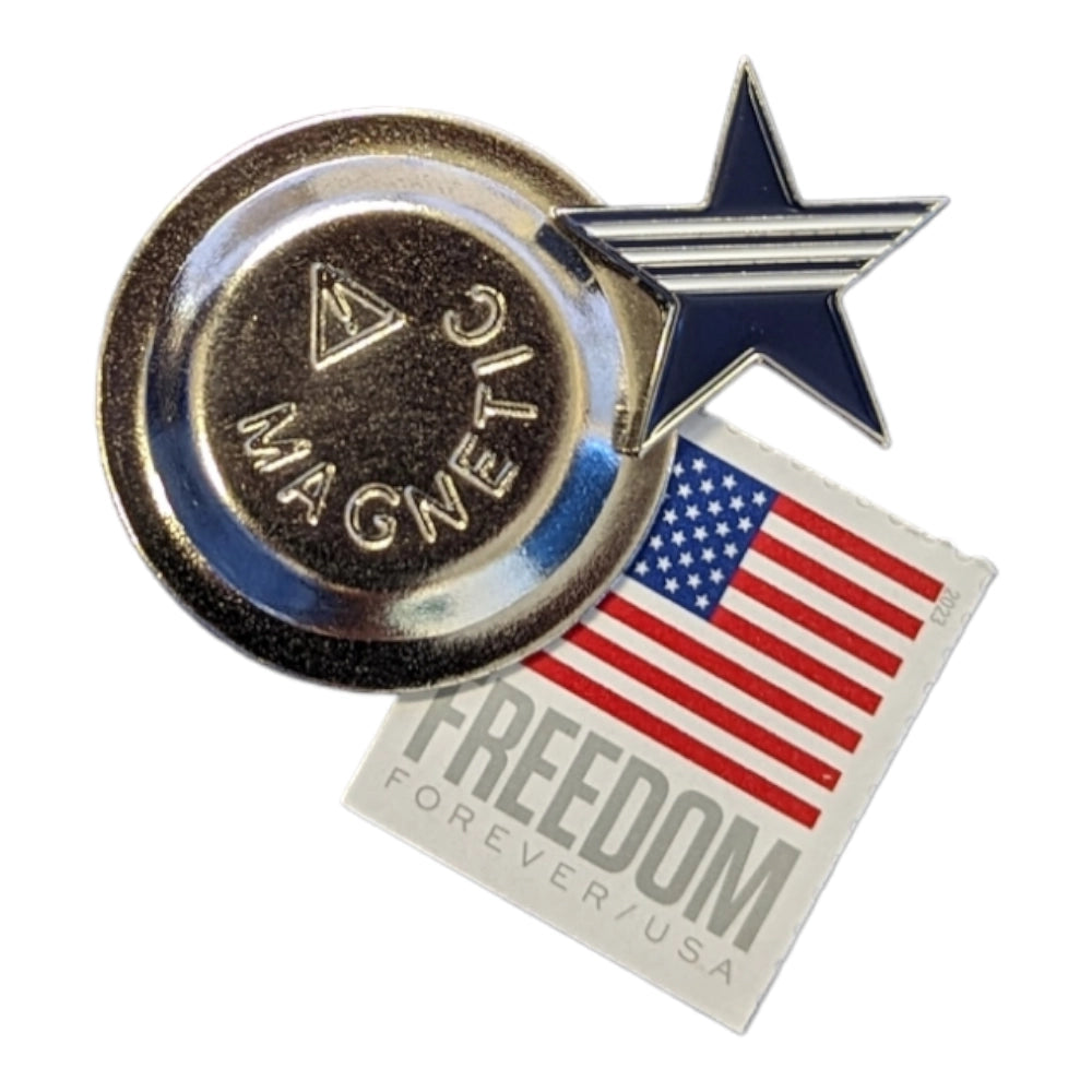 AHM Single Star | Blue Magnetic Hat Pin – American Hat Makers