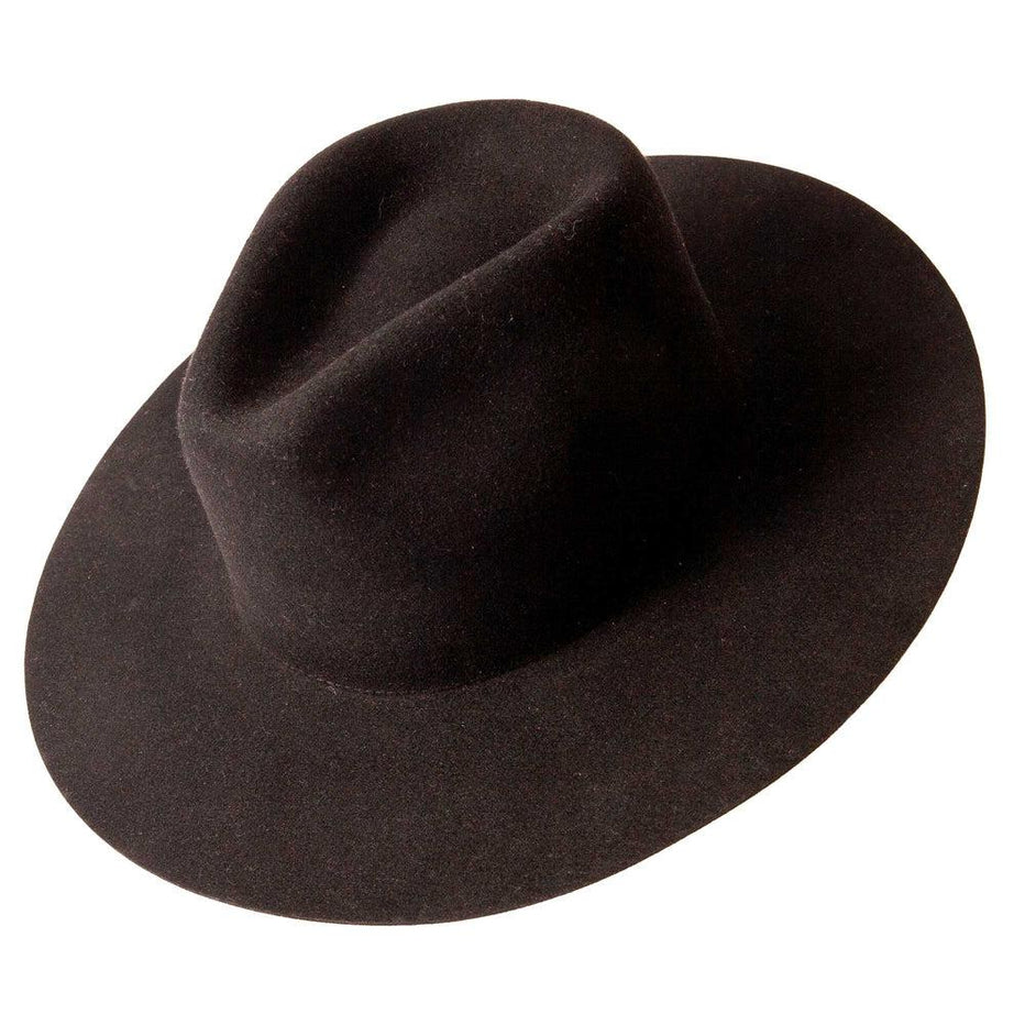 Rancher | Mens Wide Brim Felt Fedora Hat – American Hat Makers