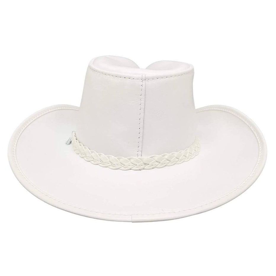 Blizzard | Mens White Leather Cowboy Hat – American Hat Makers