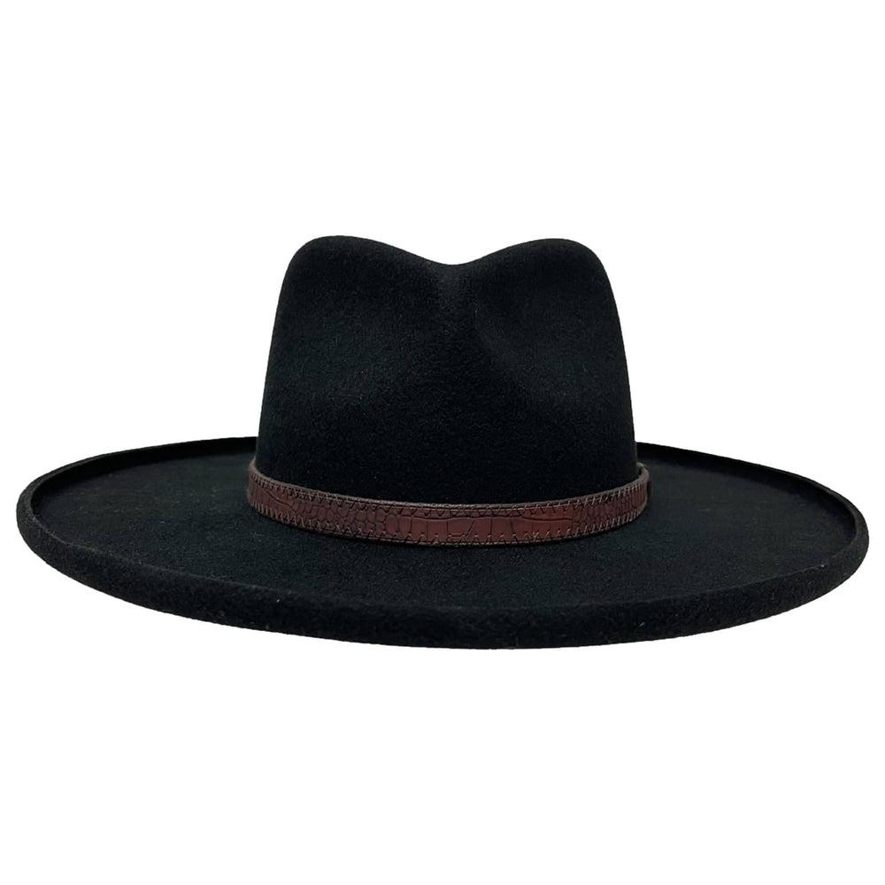 Hudson - Mens Pencil Rim Felt Fedora Hat by American Hat Makers