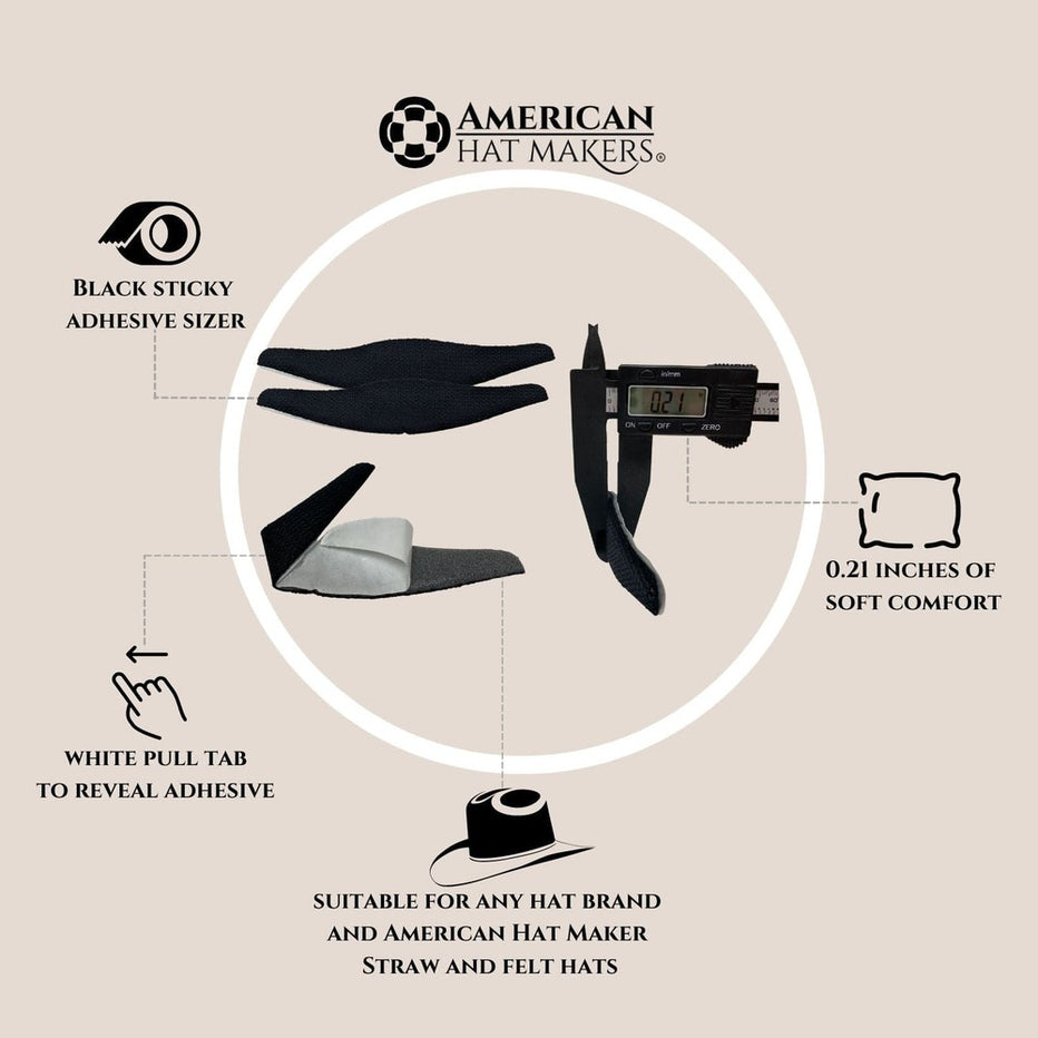 Self Sticking Reducer | Hat Size Reducer – American Hat Makers